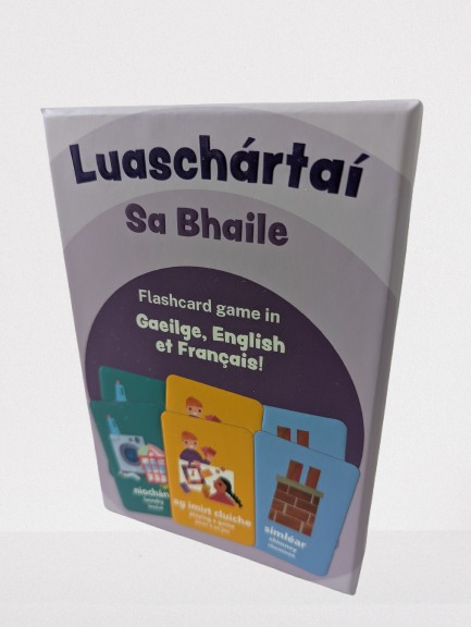 Luaschártaí – Flashcard Game: Sa Bhaile – Siopa An Carn