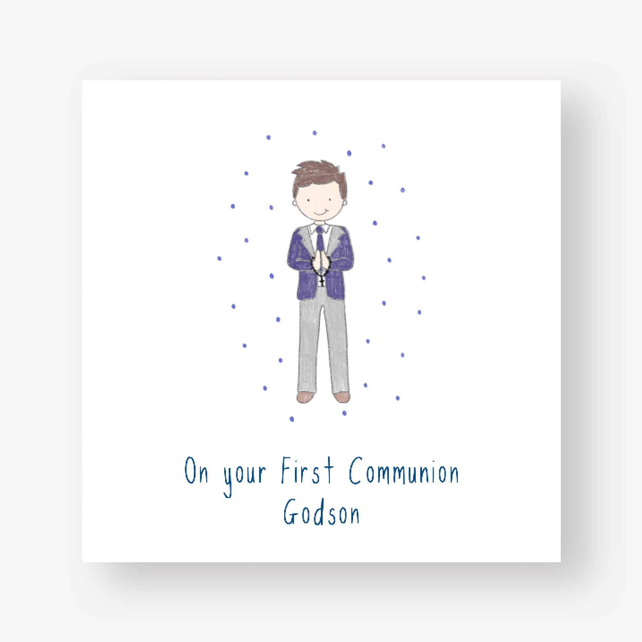 Connect The Dots First Holy Communion Card For Godson/Goddaughter ...